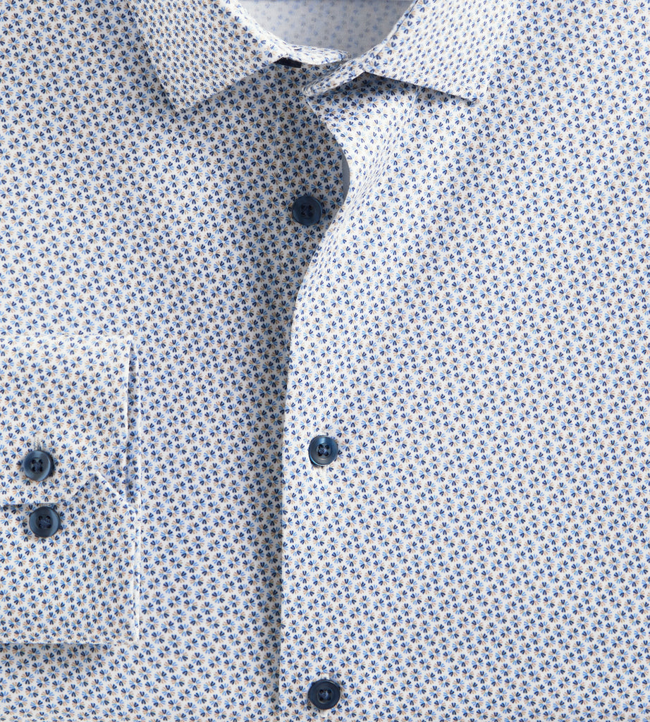 360 Stretch Knit Floral Dress Shirt – George Richards Big & Tall